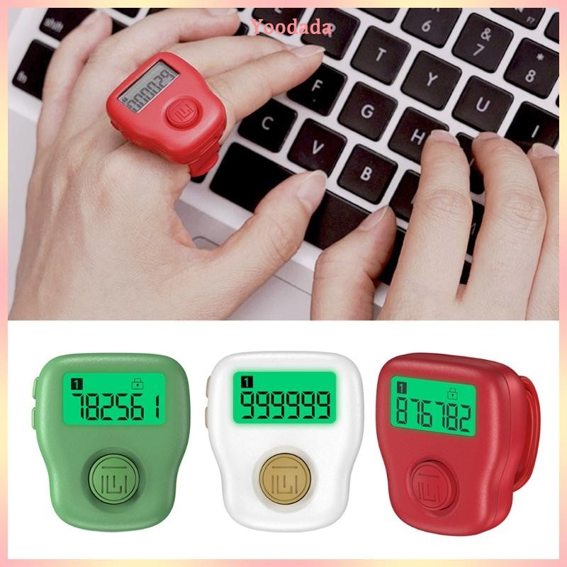 Yoo Tally Finger Counters LED Electronic Finger Clicker Tasbih Handheld ...