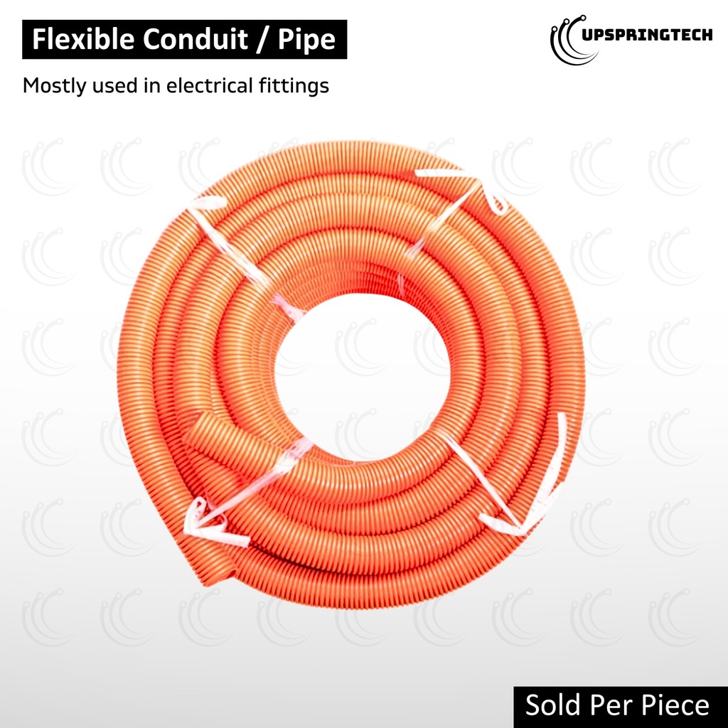 Polyflex Corrugated Flexible Orange Electrical Conduit Hose/Pipe | Shopee Philippines