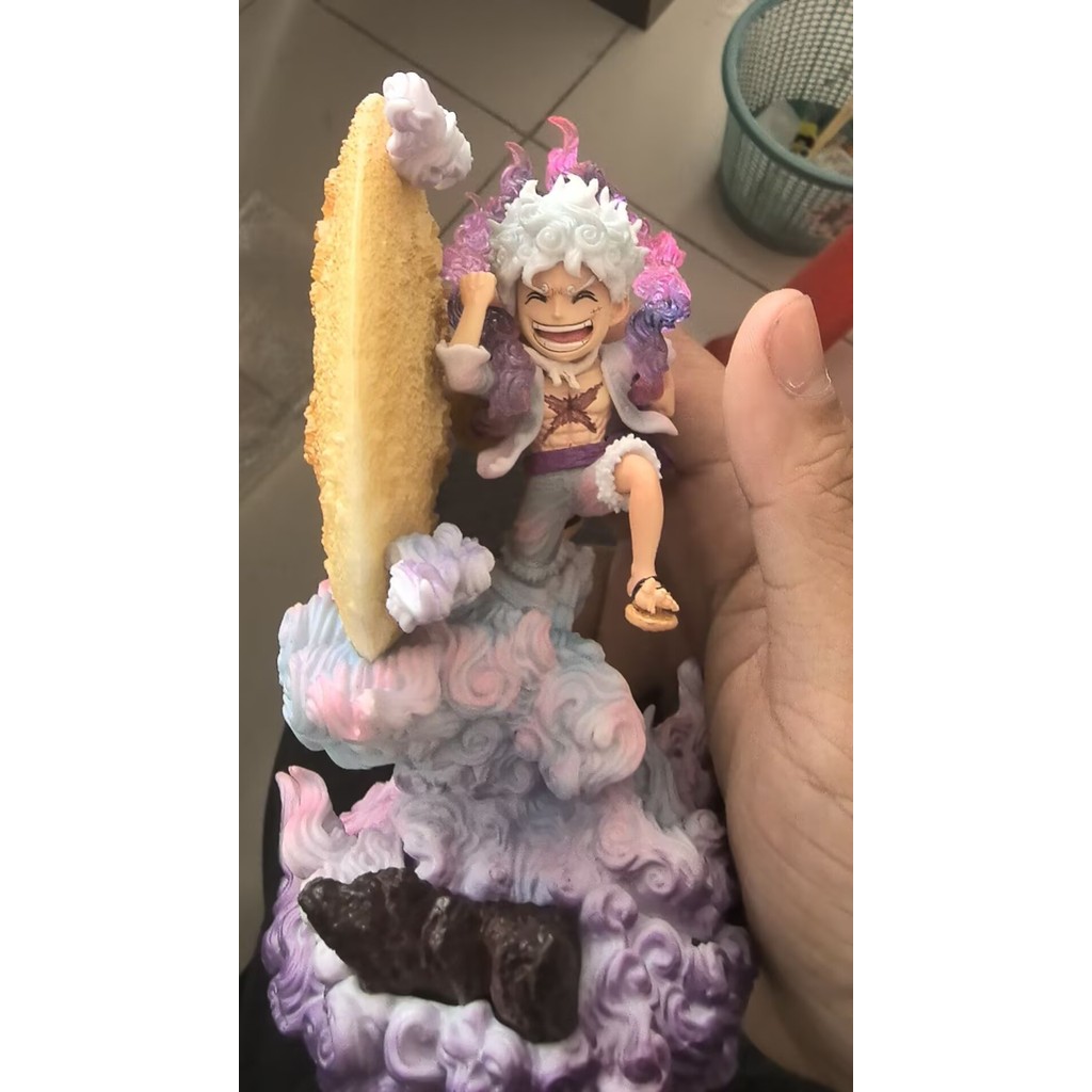 One Piece Anime Merchandise Statue Nika Luffy Q-Version GK Action ...