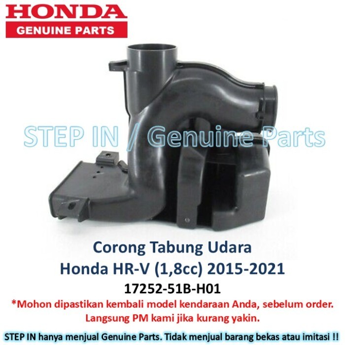Honda HR-V HRV air tube funnel 1.8cc 1800cc 2015 2016 2017 2018 2019 ...