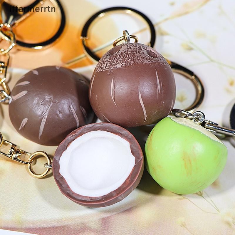 ir Novelty Creative Cute Coconut Keychain Pendant Fashion Funny Car ...