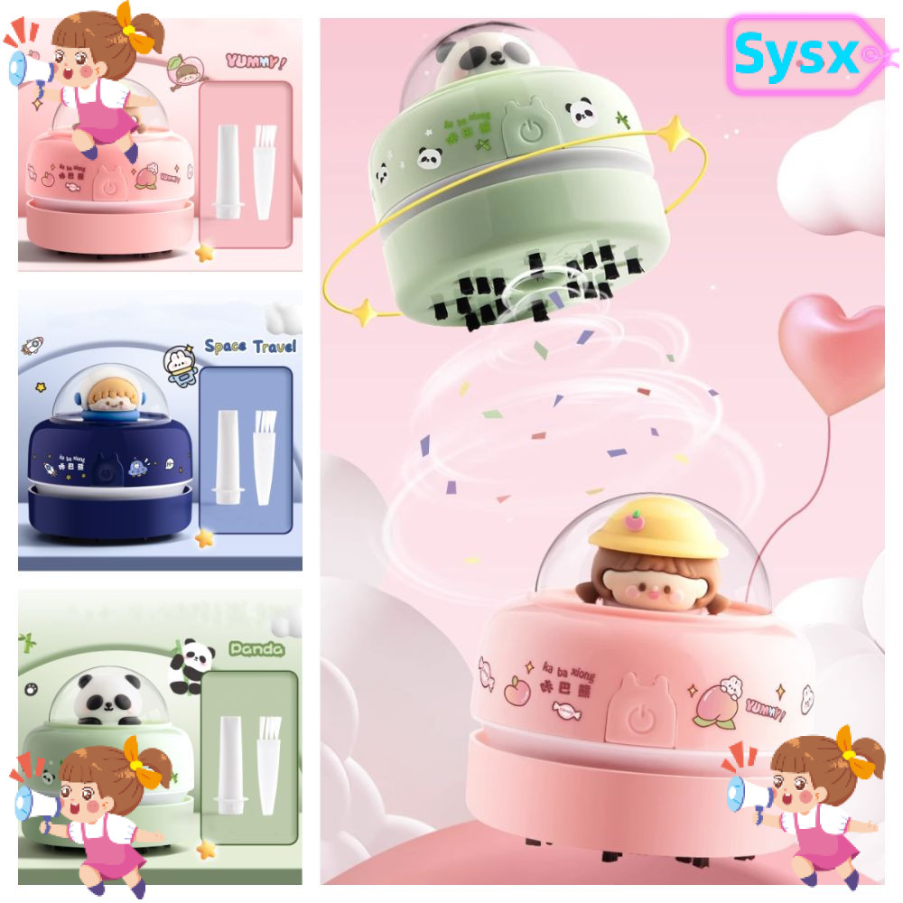 SYSX Desktop Vacuum Cleaner, Multicolor Cartoon Animal Desktop Dust ...