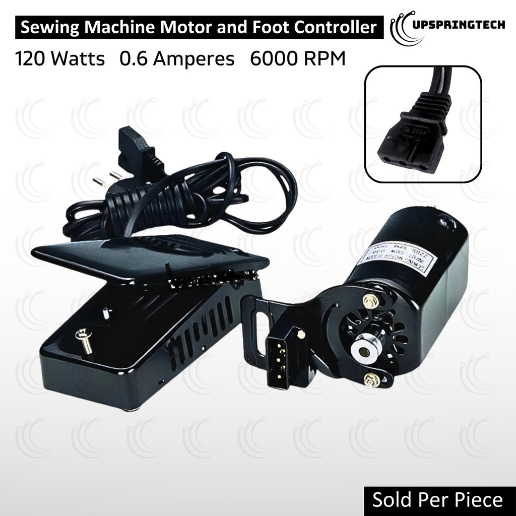 Domestic Sewing Machine Motor with Foot Control Switch | Shopee Philippines