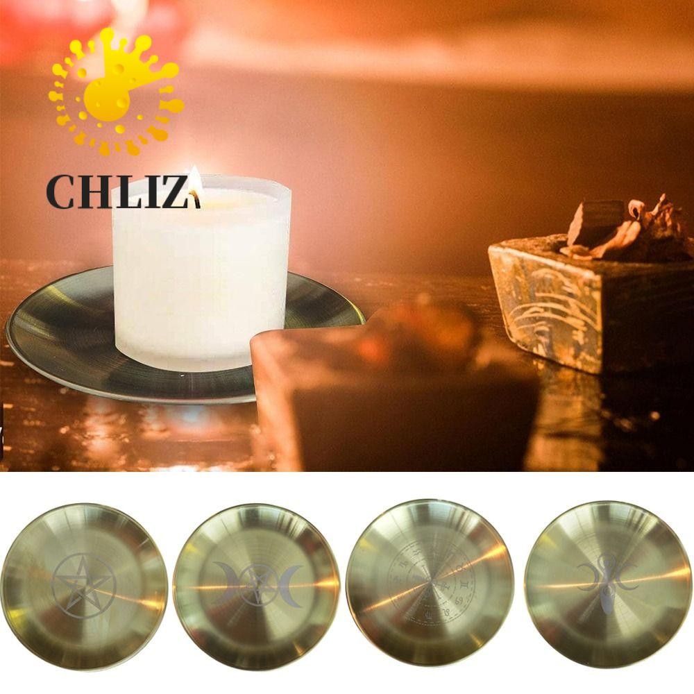 CHLIZ Candelabra Tray, Stainless Steel Witchcraft Wiccan Supplies ...