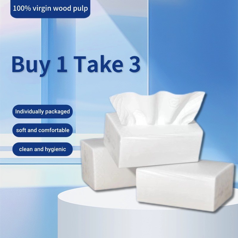 【Buy 1 Take 2】Tissue Facial Tissue 4-Ply toilet paper tissue Tree care ...