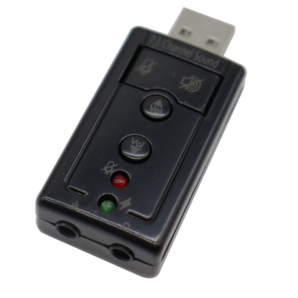 7.1 USB Stereo Audio Adapter Mini External Sound Card for Windows XP ...