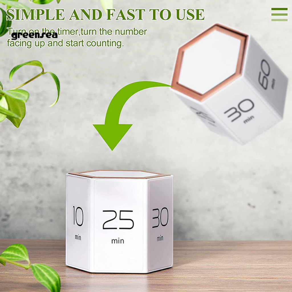 greensea| Productivity Timer with Led Display User-friendly Preset Timer Hexagon Desk Timer with ...