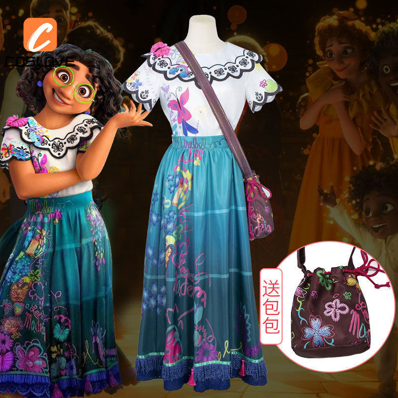 Mirabel Cosplay Clothing Full Set Costume Suit For Woman Dress Short ...