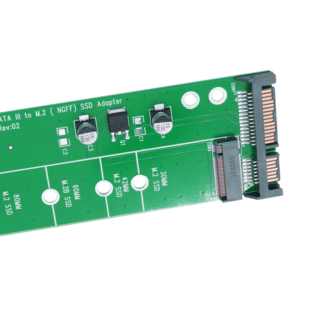 B Key M.2 NGFF SSD to 2.5in SATA Converter Adapter SATA3 6G Card M2 ...