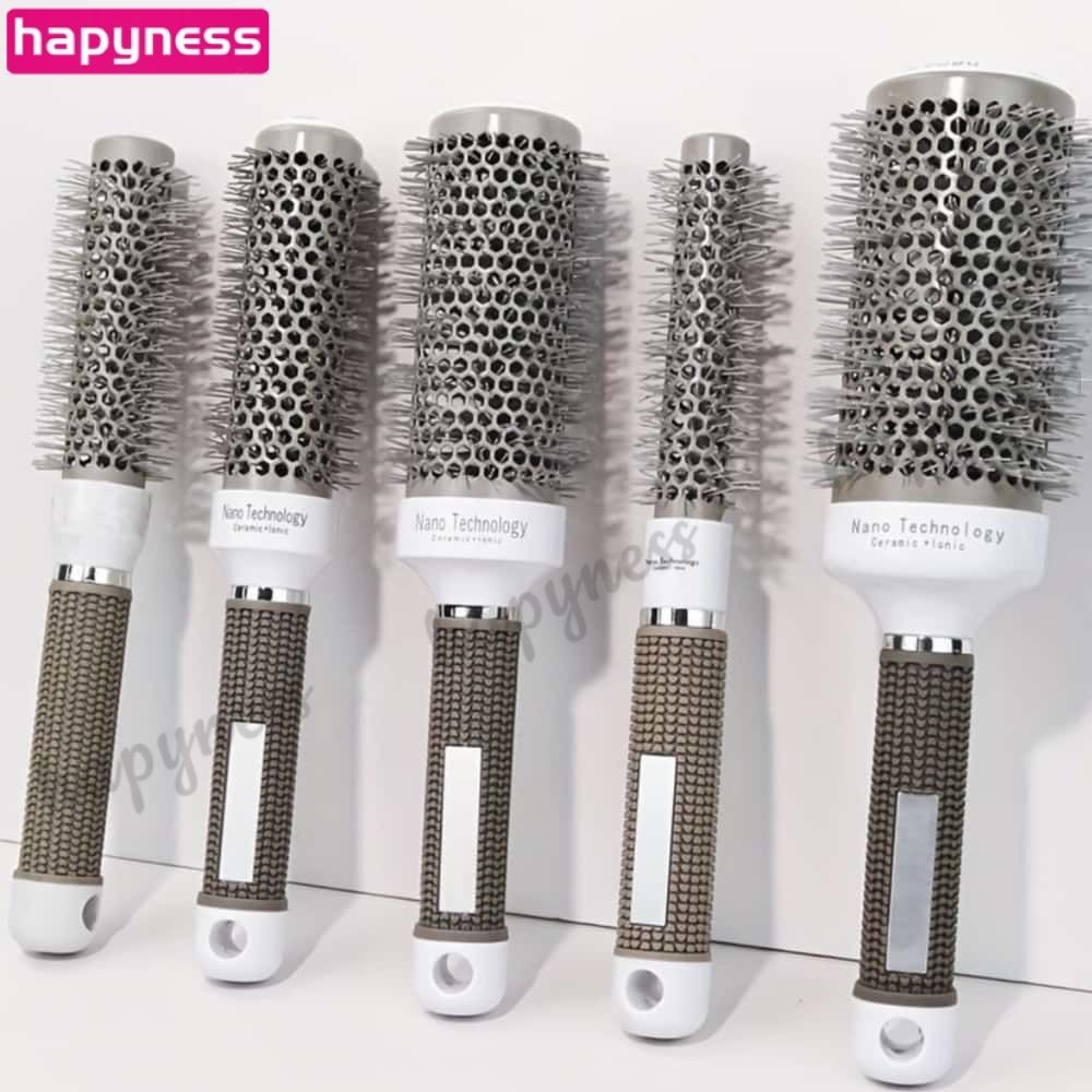 Curling Hair Round Comb, Salon Barber Brushes High Temperature ...