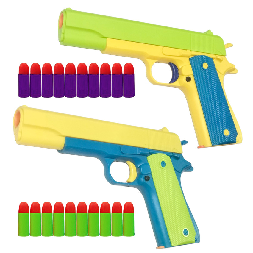 New Design Blaster Cool Toy with 10 Soft Bullets, Ejecting Magazine ...