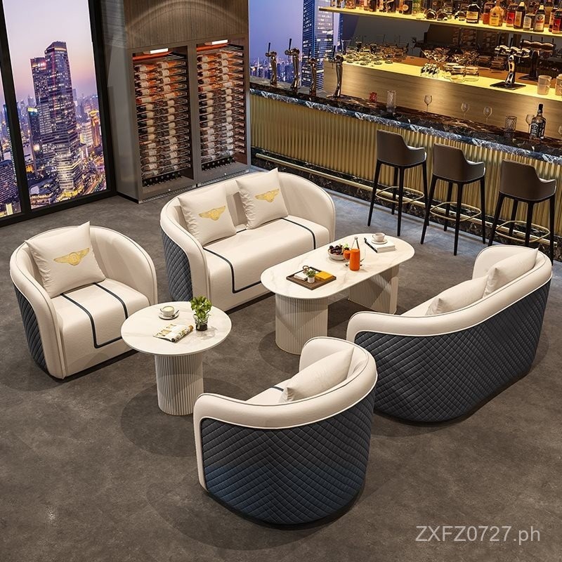 Reception Booth Office Desk Chair Set Sofa Hotel Modern Simple Lobby ...