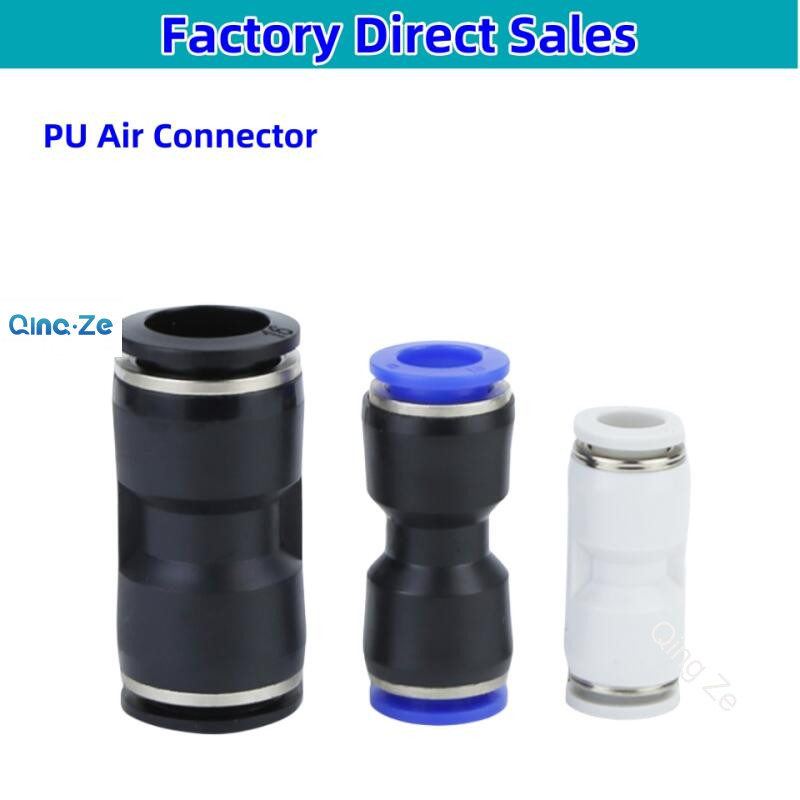 Pneumatic Fitting Air Hose Fitting union PU straight Connector 4 6 8 10 ...