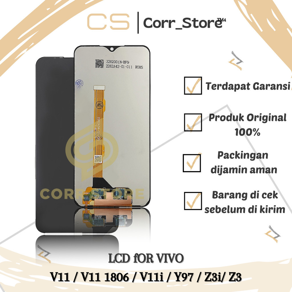 Lcd TOUCHSCREEN V11/V11i/Y97/1806/Z3/Z3i ORIGINAL BIG GLASS SET ...