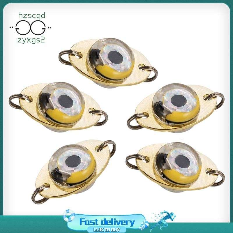 【Hzscqdzyxgs2】5 Pcs Mini Fishing Lure Light LED Deep Drop Underwater ...
