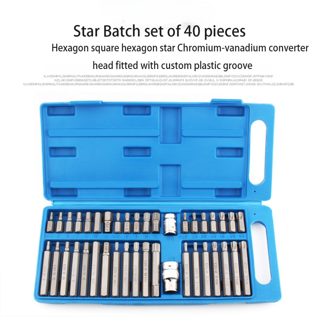 A whole set of original 40pcs Allen bits set 1/2 drive and 3/8 drive ...