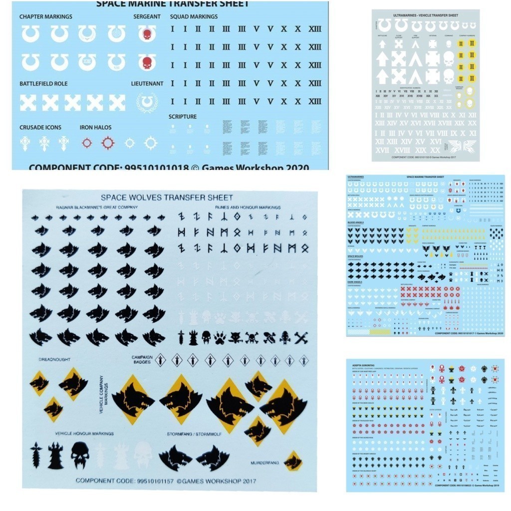 Transfer Sheet Water Decals For Miniatures Model | Shopee Philippines