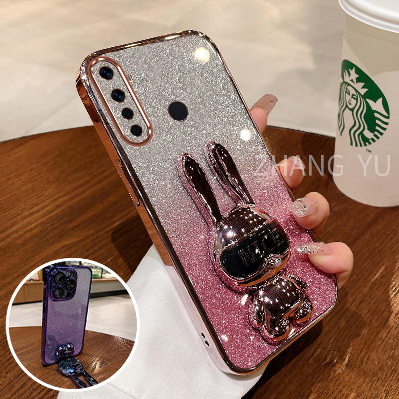Casing Realme 5 pro 5i 6i c3 5s phone case TPU 3D NICE Rabbit stereo ...
