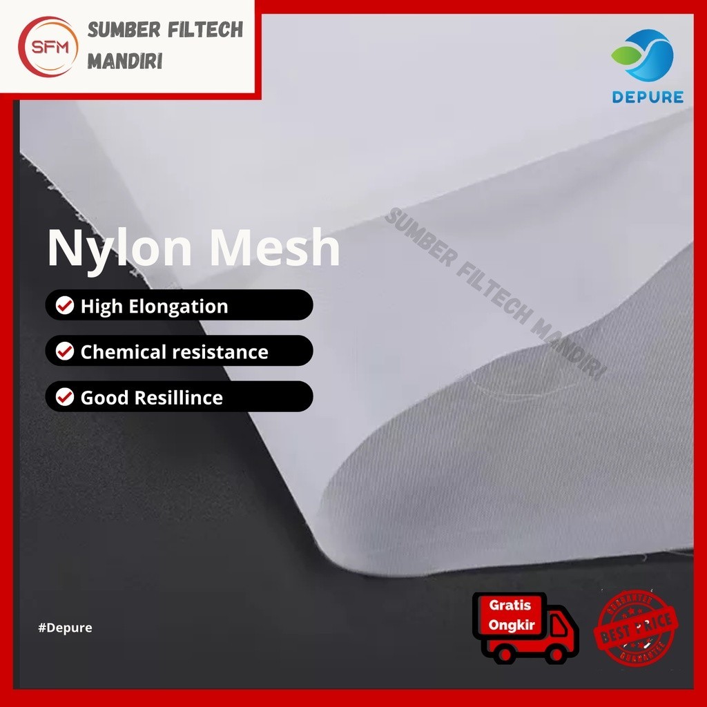 Nylon Filter Cloth Mesh 200 (Width:1m,1.6m) / Polyamide | Shopee ...