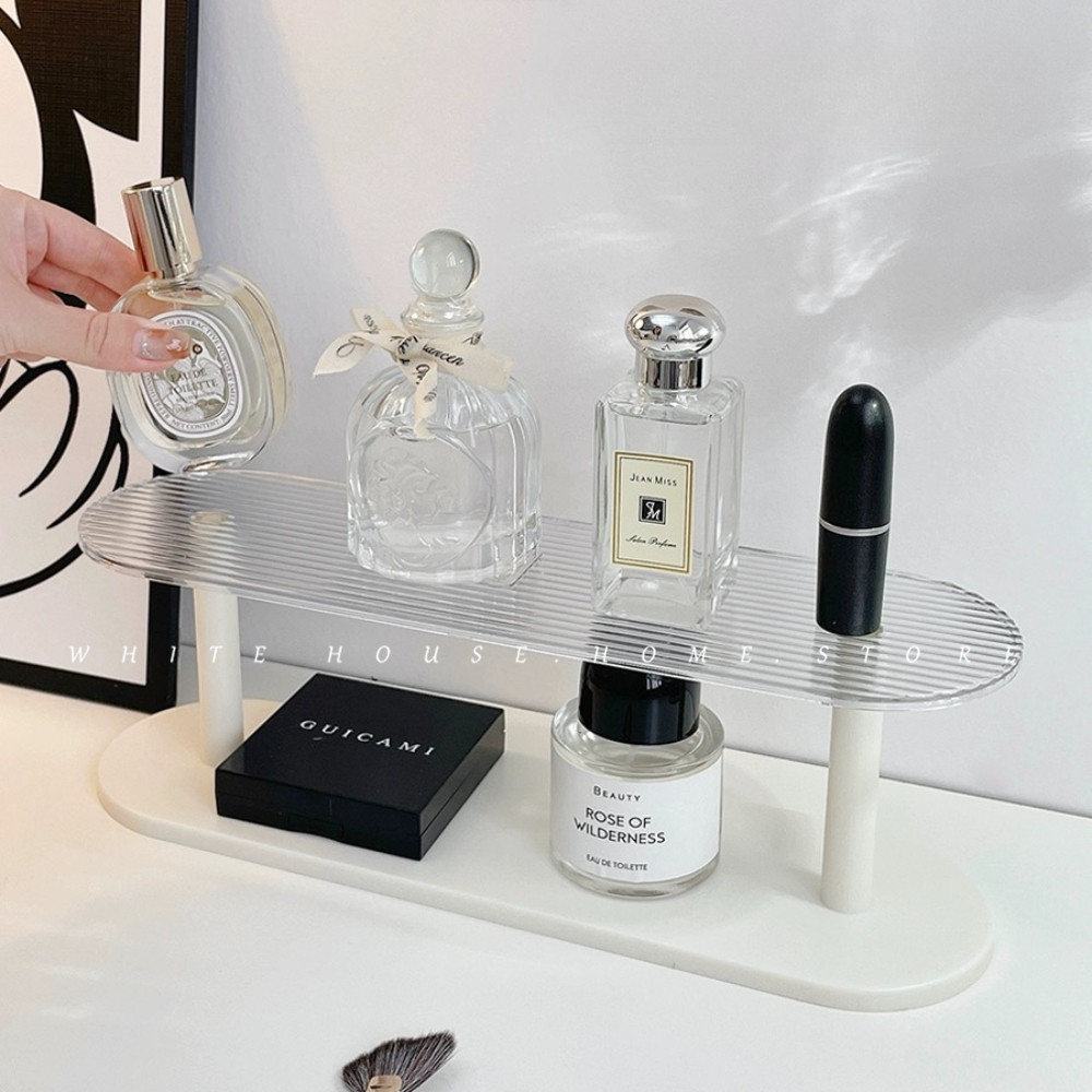 Light Luxury Perfume Rack Transparent Simple Japanese Cosmetics Storage ...