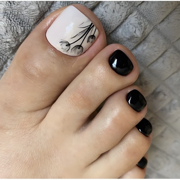 Natural gradient Toenails with glue | Shopee Philippines