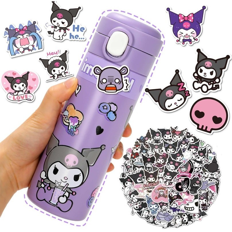 50PCS Kuromi Stickers, Cute Kawaii Stickers for Water Bottles Laptop ...