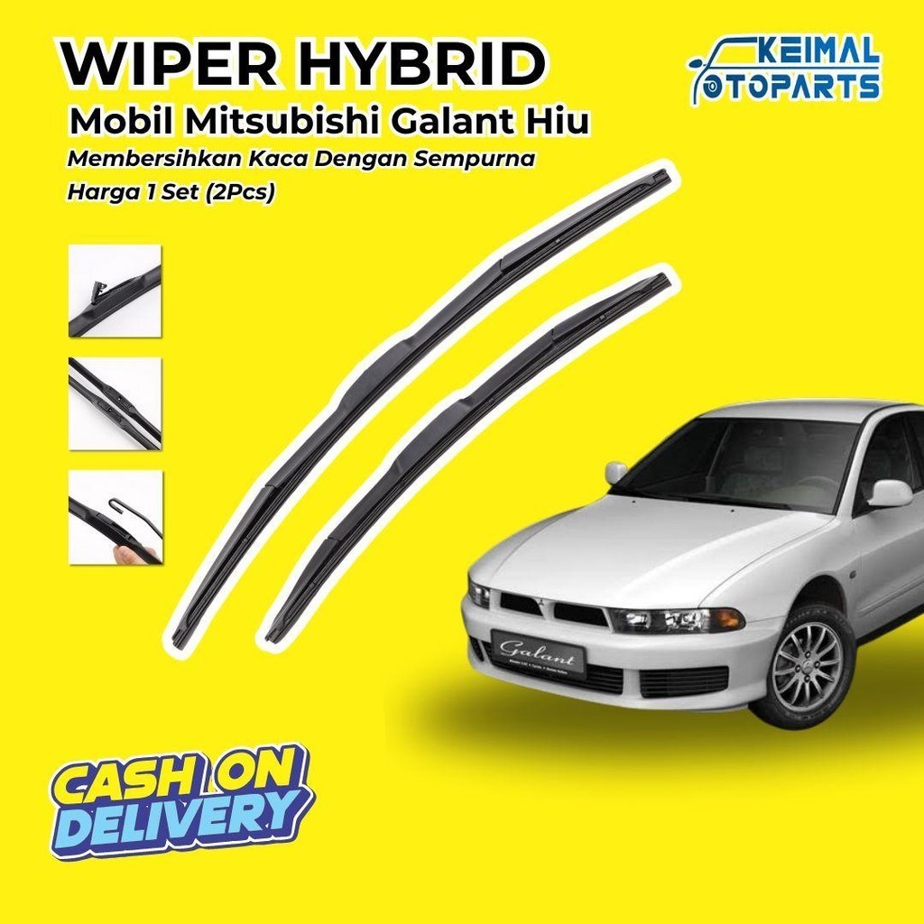 Mitsubishi Galant Hiu Blade Hybrid Car Wiper 1 Set Left and Right Pair ...