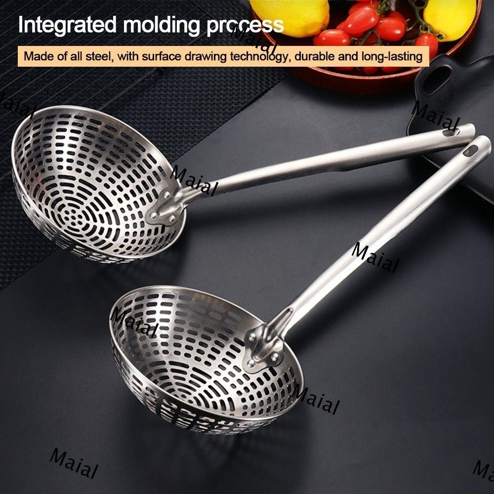MAIAL Stainless Steel Colander, Mesh Strainer Cooking Tools Skimmer ...