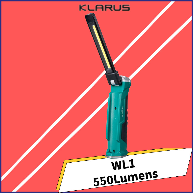 KLARUS WL1 LED COB Working Light 550LM USB Rechargeable 2000mAh Battery ...