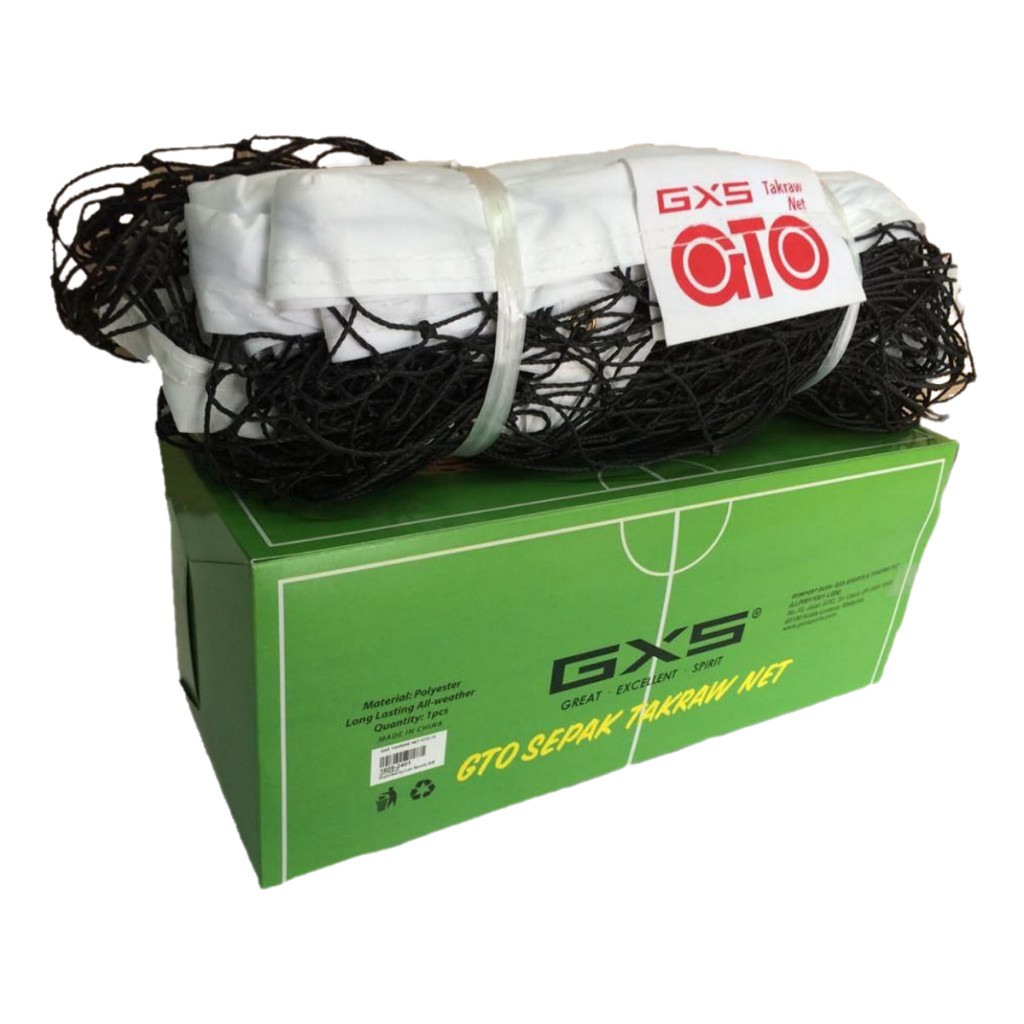 GXS GTO-10 & GTO-20 Sepak Takraw Net (With Cable) STOCKS | Shopee ...