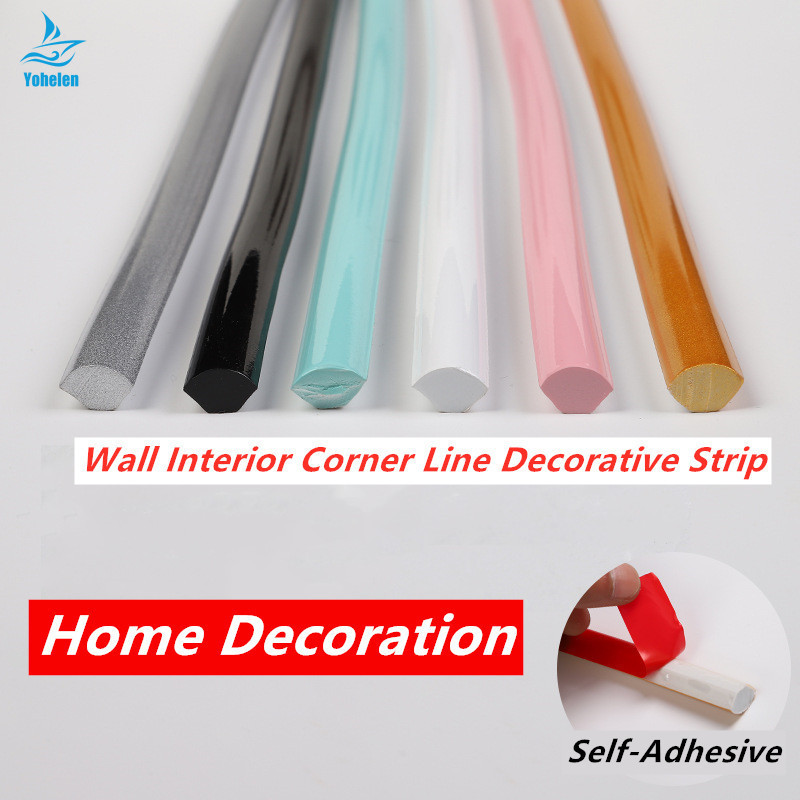 PVC Self-Adhesive Living Room Decoration Wall Gap Decor Line Wall Joint ...