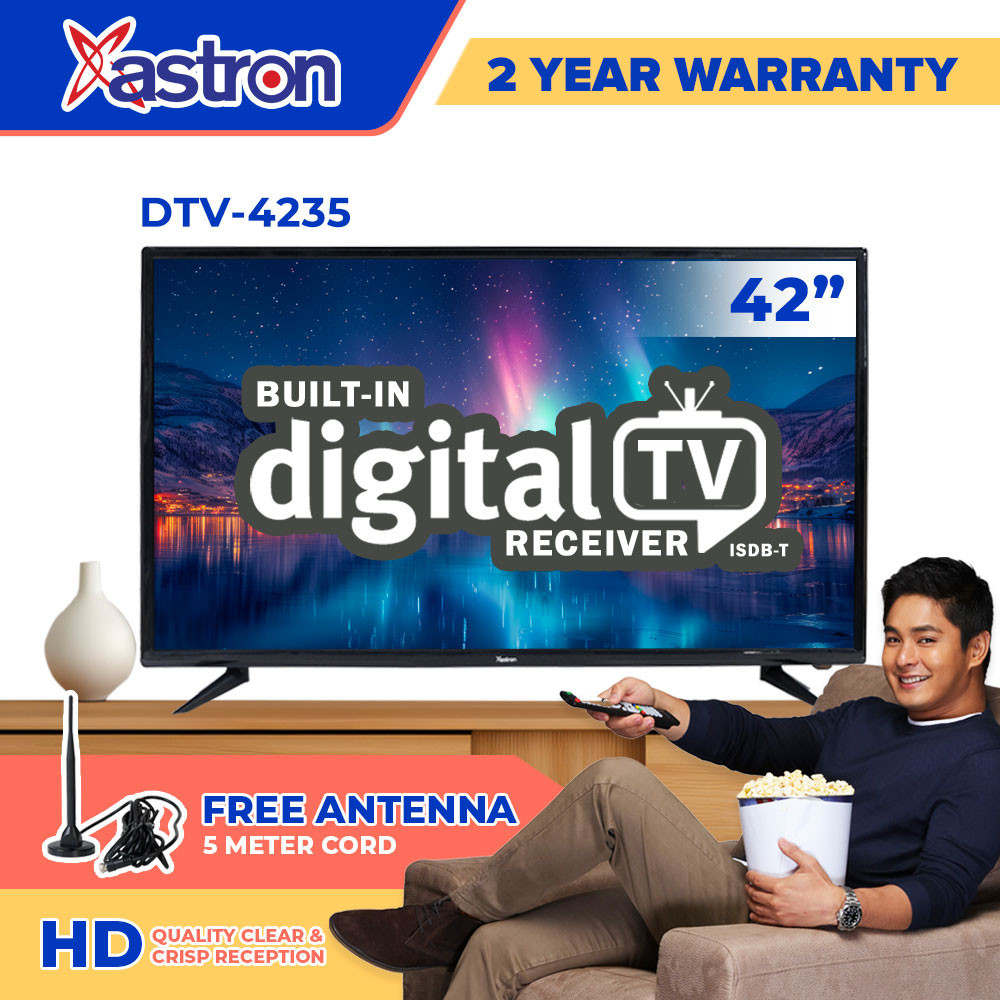Astron DTV-4235 42" LED TV | Built-in Digital TV Receiver | HD | FREE ...