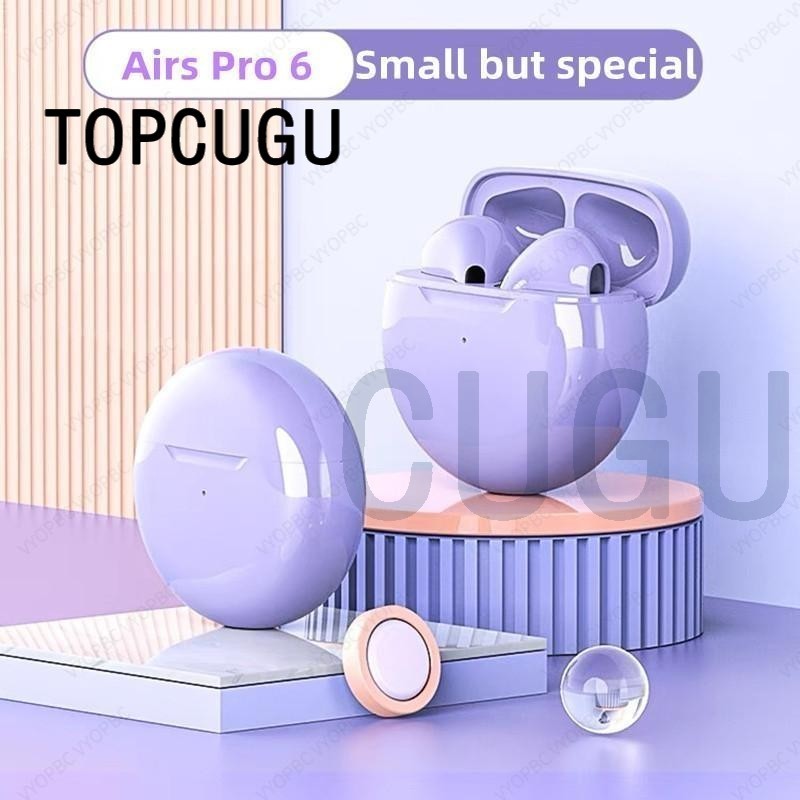 TOPCUGU 2023 New Air Pro 6 TWS Bluetooth Earphones 5.0 Wireless With Microphone | Shopee Philippines