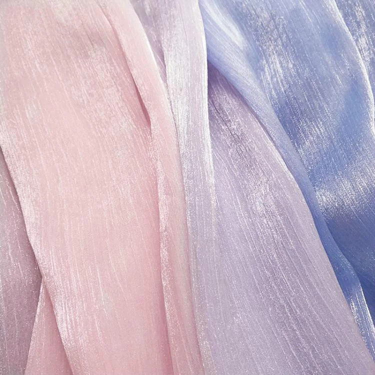 Transparent Glossy Silky Organza Fabric, See Through Shimmer Sheer ...