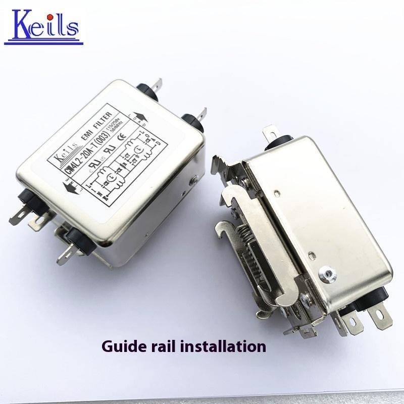 Keils Anti-Interference EMI Power Filter Single Phase 220V Guide Rail ...