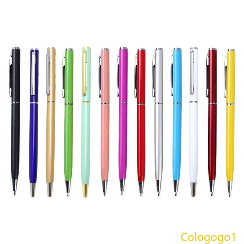 COLO 6Pcs Office Signing Pen Metal Ballpoint Pen Twist Action Business ...