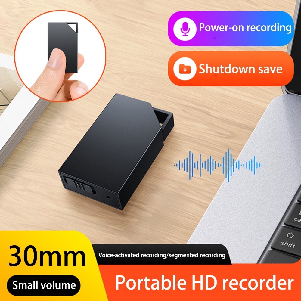 Digital Mini Voice Activated Recorder Sound Audio Recording Device for ...
