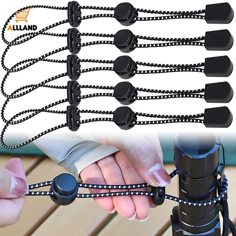 2/5Pcs Adjustable Elastic Ropes - Mountaineering Backpack Walking Stick ...