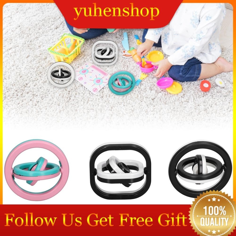 Yuhenshop 3D Infinite Flip Finger Toy Relieve Anxiety Multiaxial Torus ...