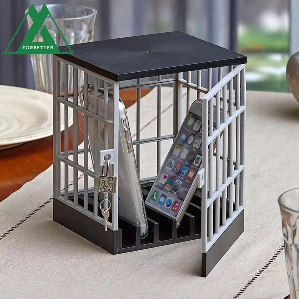 FORBETTER Mobile Phone Jail, Locking Cage Storage Box Smartphone Lock ...