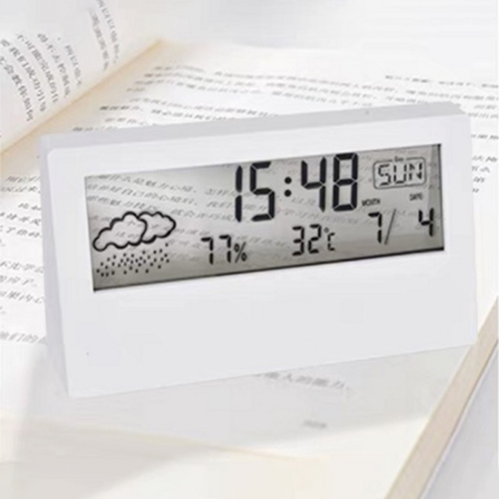 ThermoHygrometer Clock with Innovative Weather Display and Humidity ...