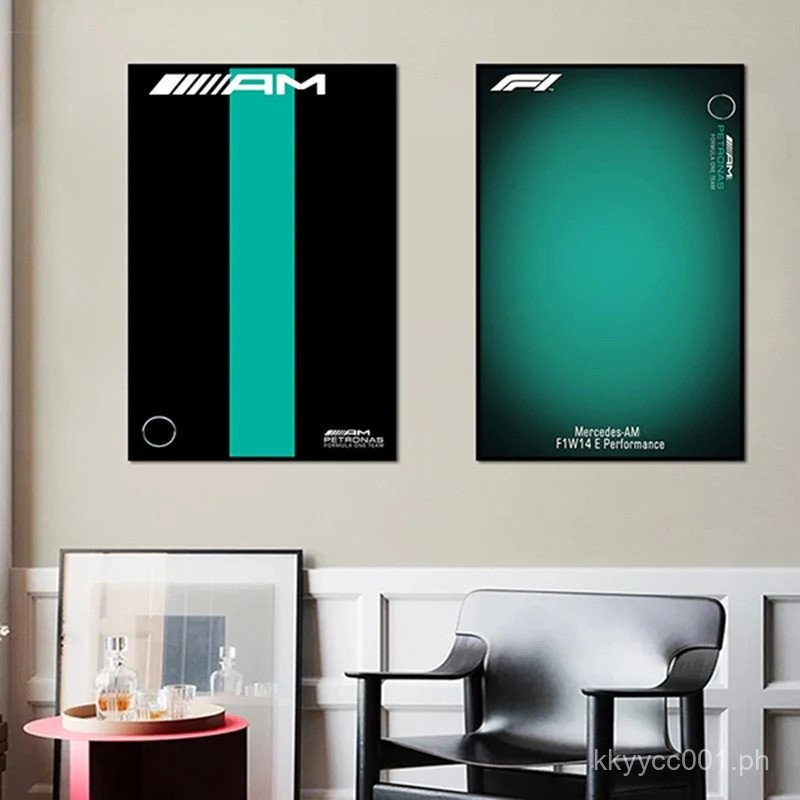 F1 Technic compatible Poster, Modern Minimalist Formula 1 Art Canvas ...