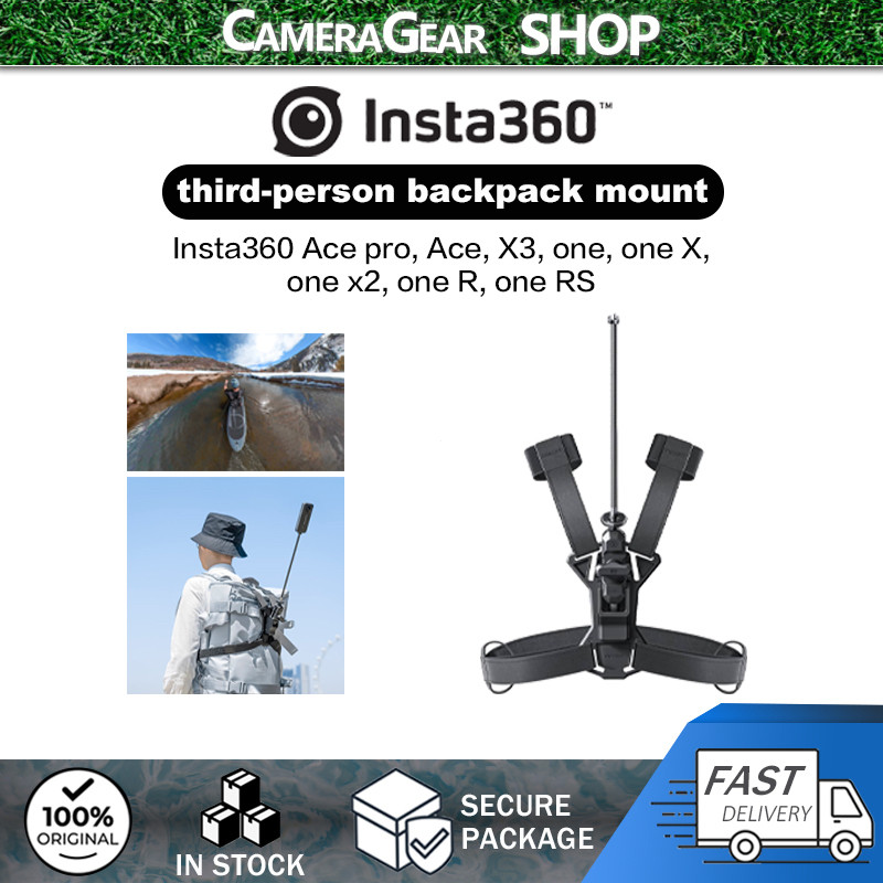Original Insta360 Third-Person Backpack Mount for Insta360 X5/X4/Ace ...