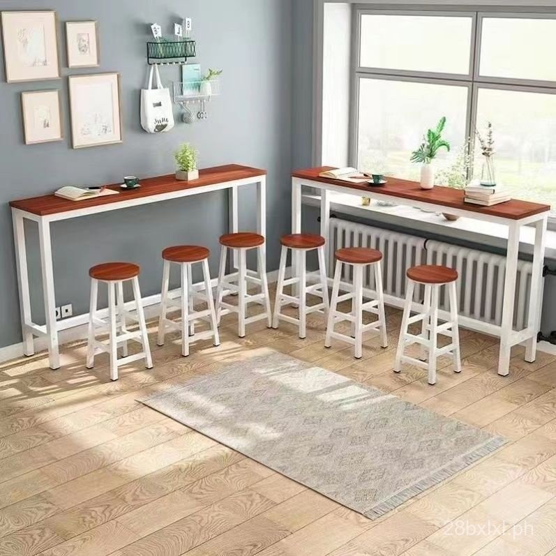 Bar Counter Table Against Wall Bar Counter Table Milk Tea Shop High ...