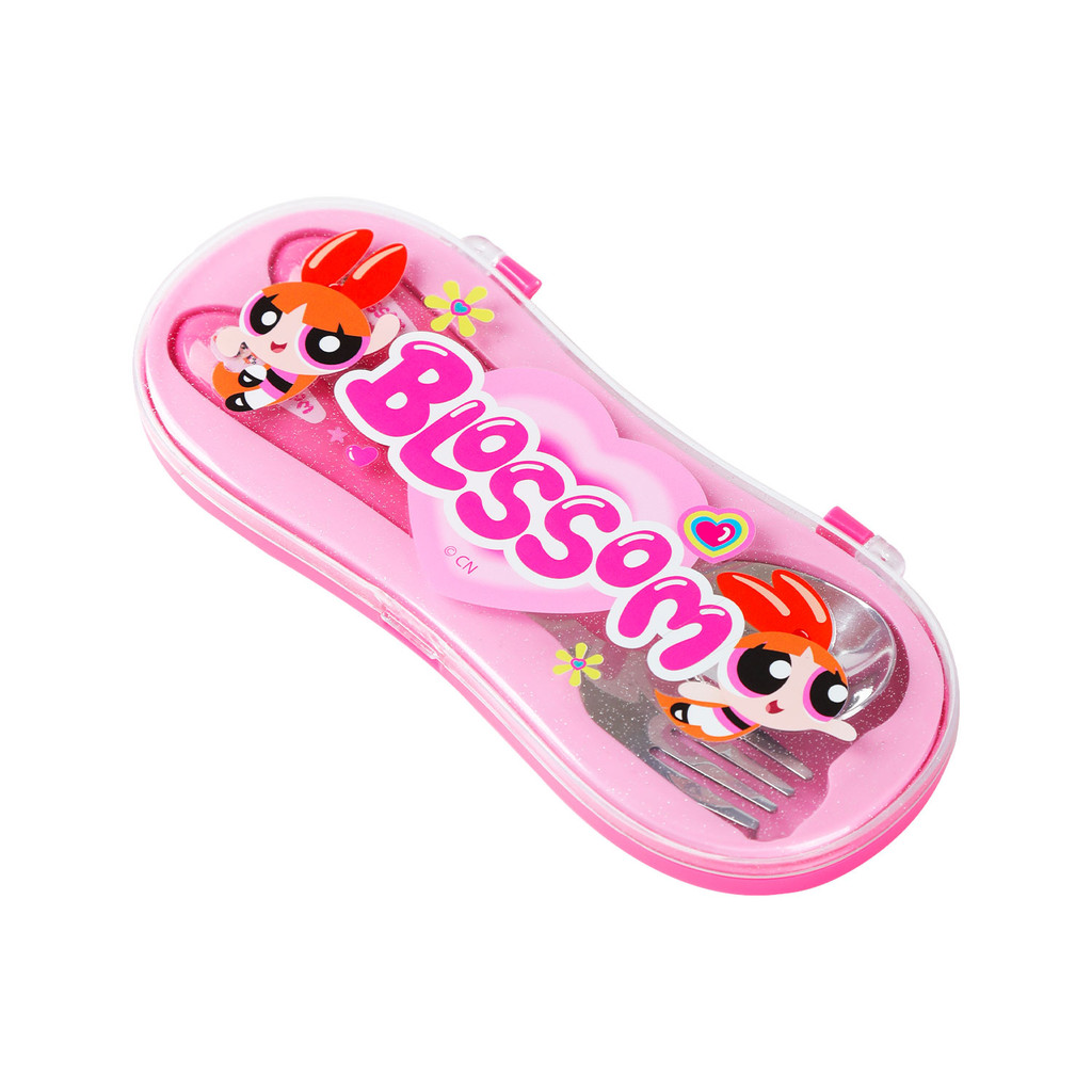 MINISO The Powerpuff Girls Collection Flatware Set (Fork & Spoon) (Pink ...