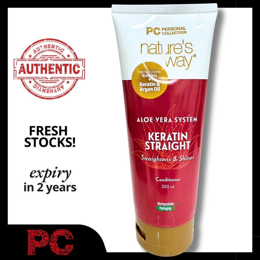 Nature'S Way Aloe Vera System Conditioner Keratin Straight 200ml by PC ...