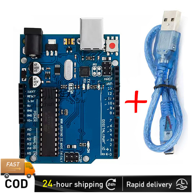 Uno R3 400 Board Atmega328/Ch340g With USB Cable For Arduino | Shopee Philippines