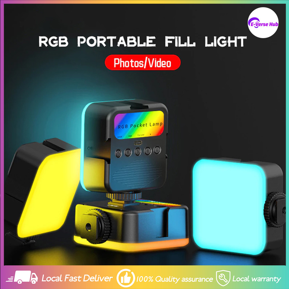 Rechargeable Mini LED RGB Video Light for Photography Videography ...