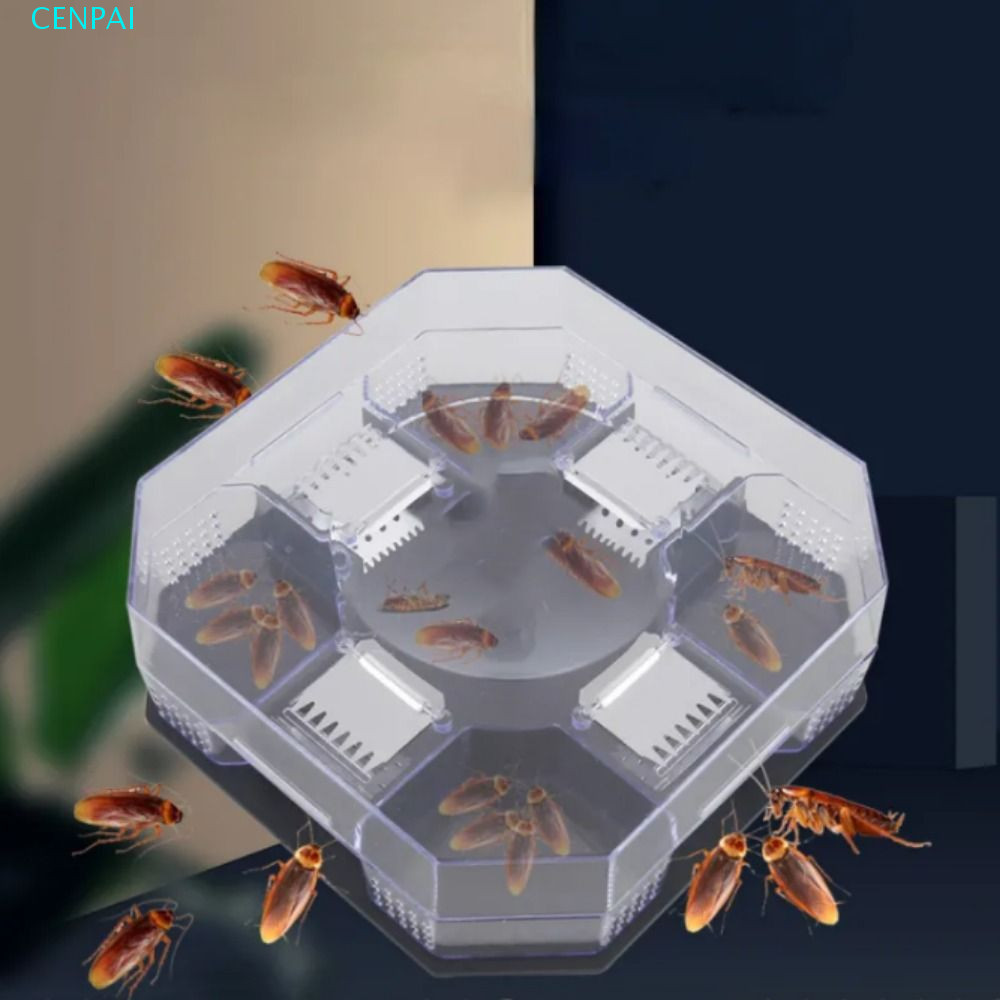 CENPAI Pest Trap Box, with Repellent Bait Removable Cockroach Trapper ...