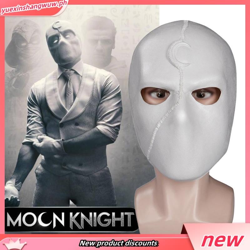 CODNew Arrival Adult Moon Knight Latex Mask Marvel Superhero Cosplay ...